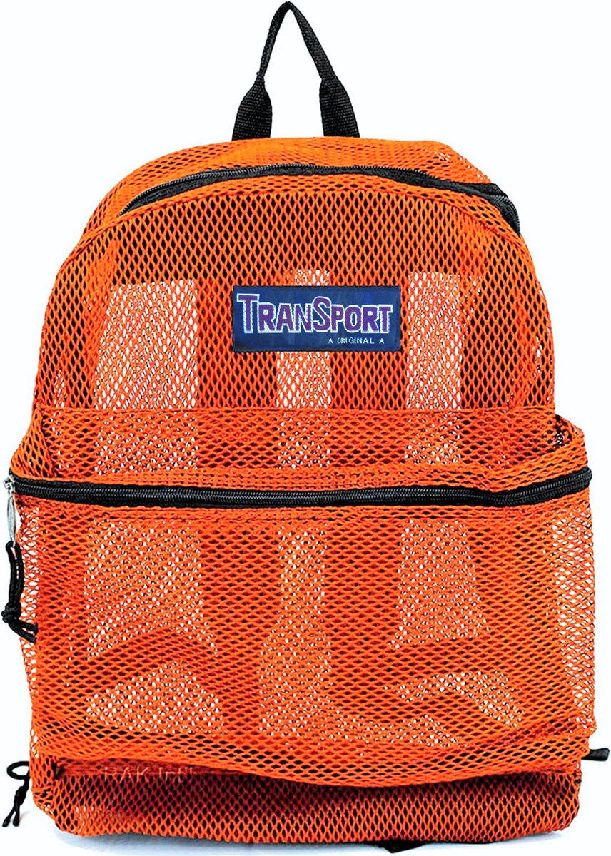 Transport Backpack Large 16 inch Mesh Orange – Backpack LA