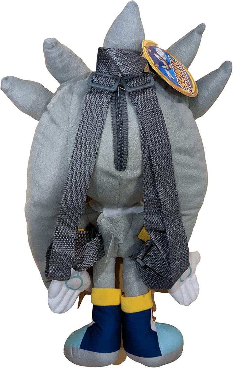 Sonic the Hedgehog Plush Backpack Silver – Backpack LA
