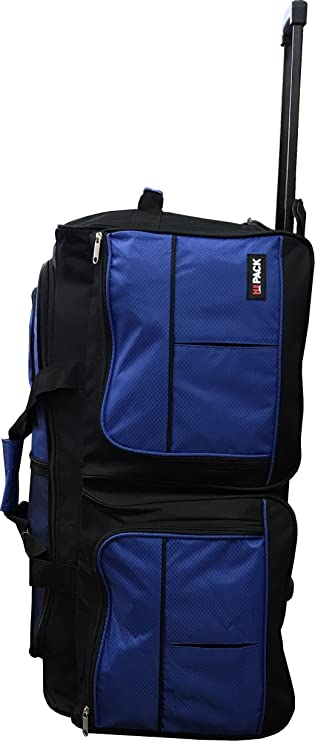 HiPack Rolling Duffel Bag 20 inch Blue (TRD Blue) – Backpack LA