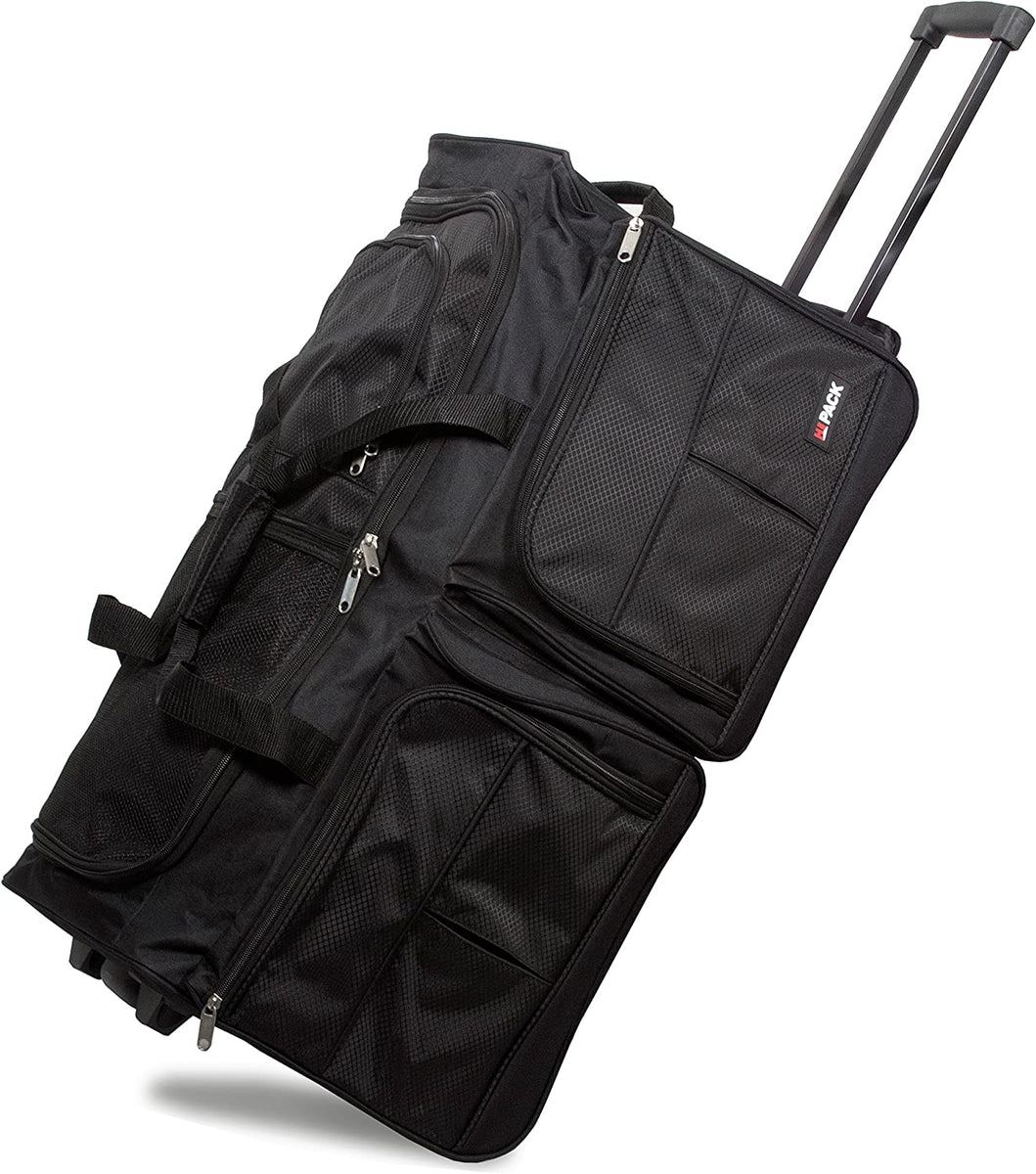 HiPack Rolling Duffel Bag 20 inch Black (TRD Black) – Backpack LA
