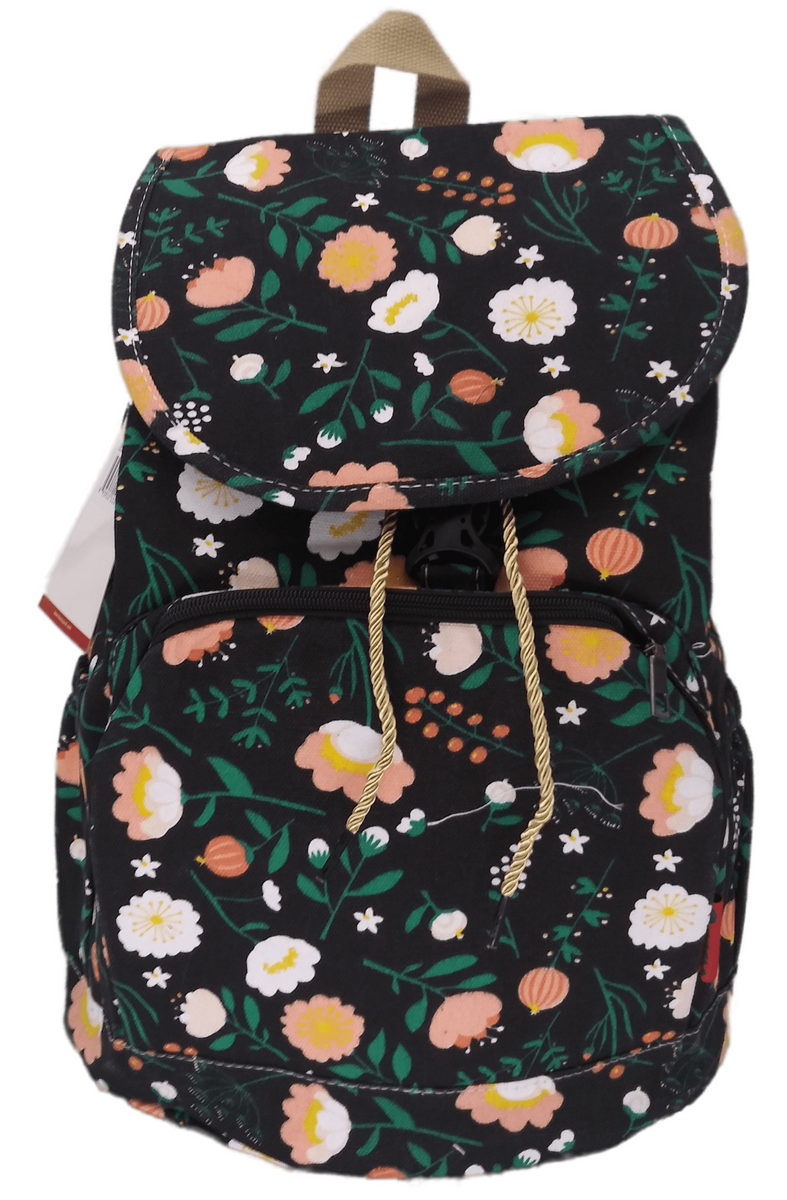 Bravo! Backpack Rucksack Drawstring (Daisy, Black) – Backpack LA