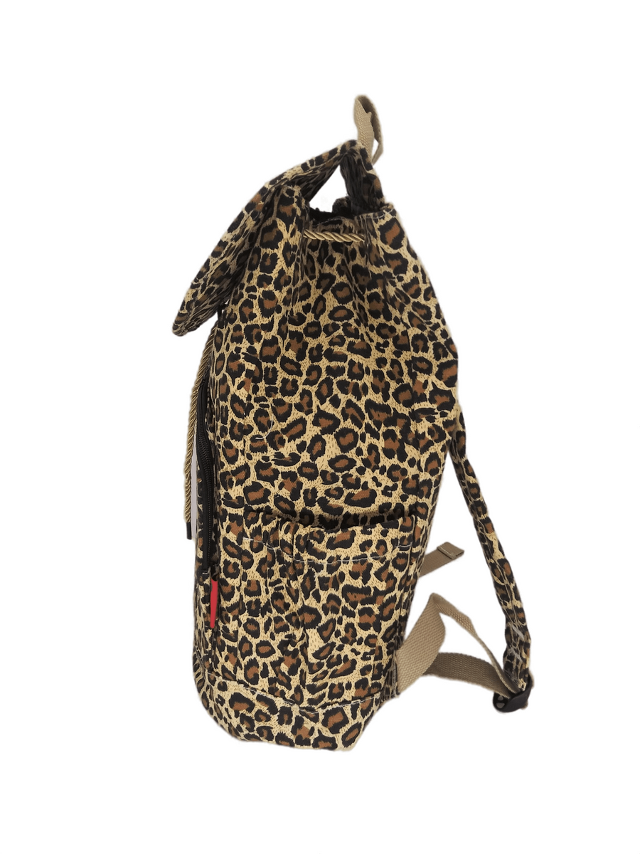 Bravo! Backpack Rucksack Drawstring (Animal, Leopard) – Backpack LA