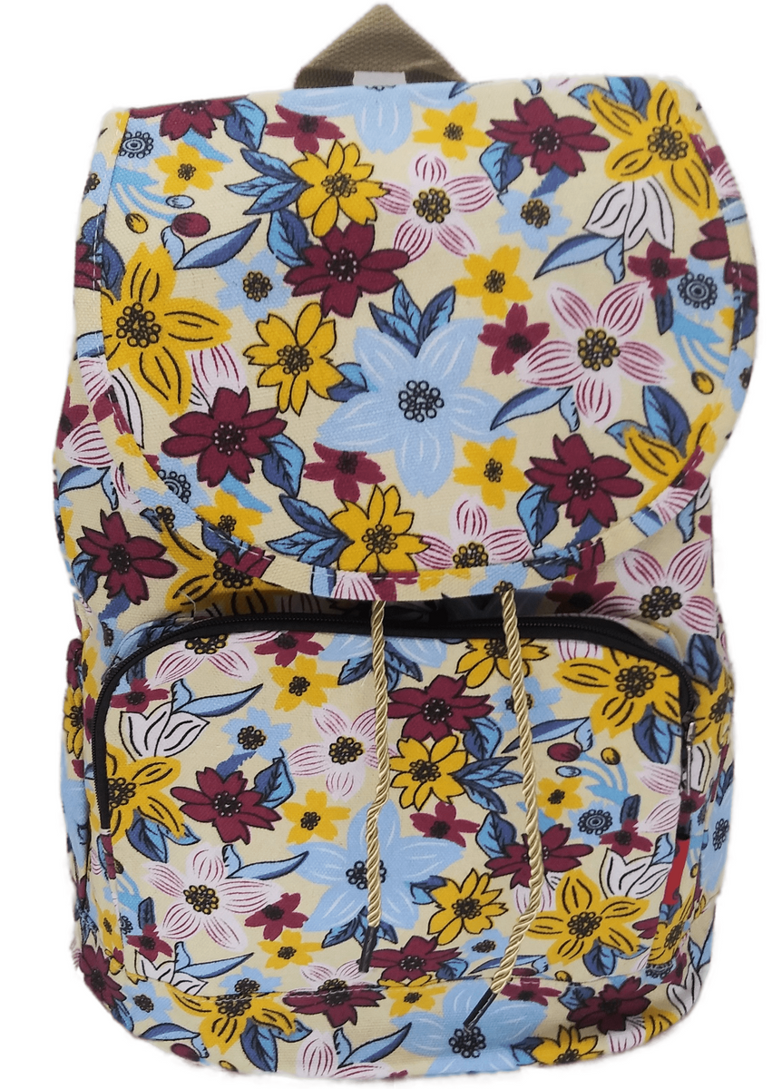 Bravo! Backpack Rucksack Drawstring (Lily, White) – Backpack LA