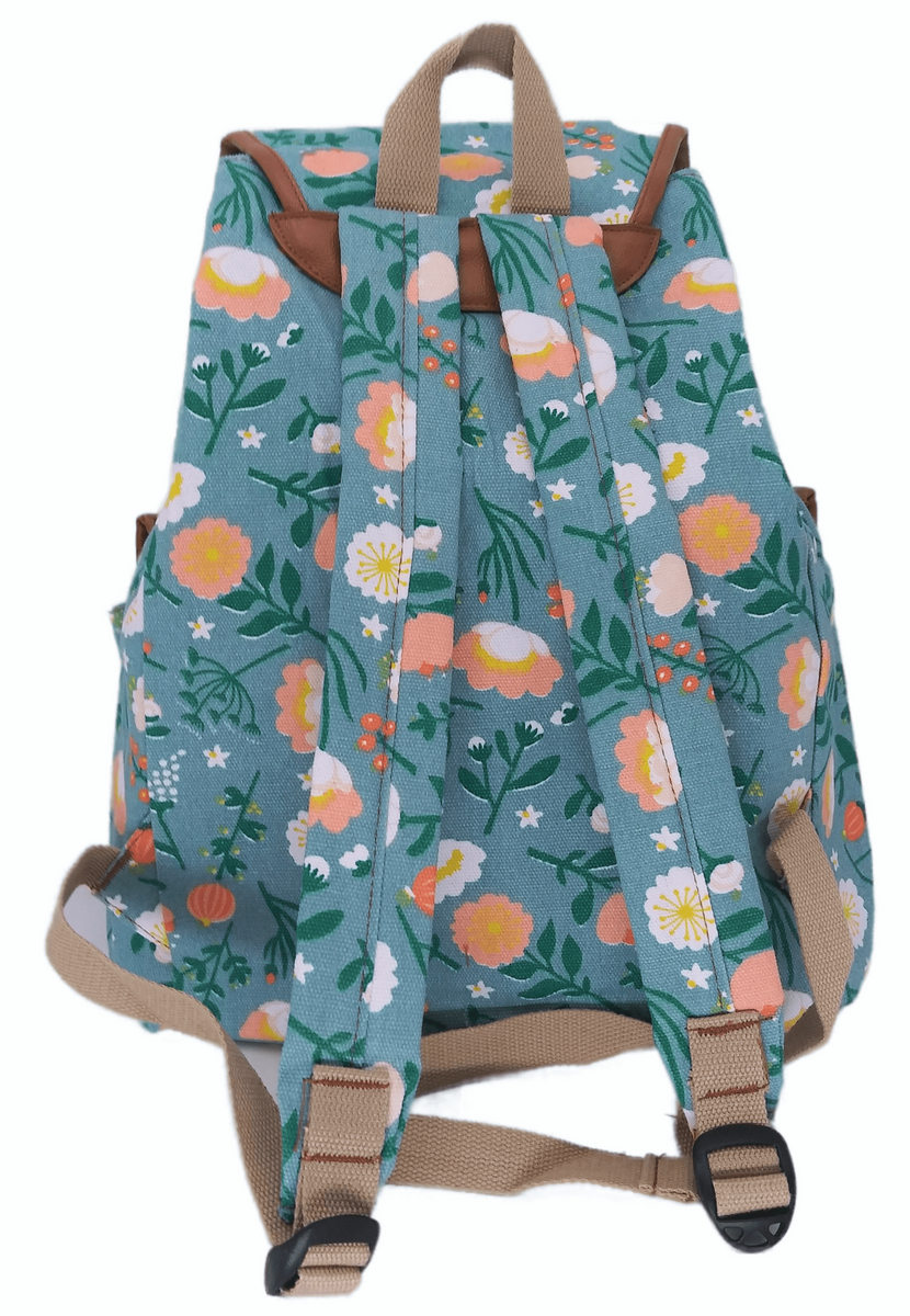 Bravo! Backpack Rucksack Drawstring (Daisy, Aqua) – Backpack LA
