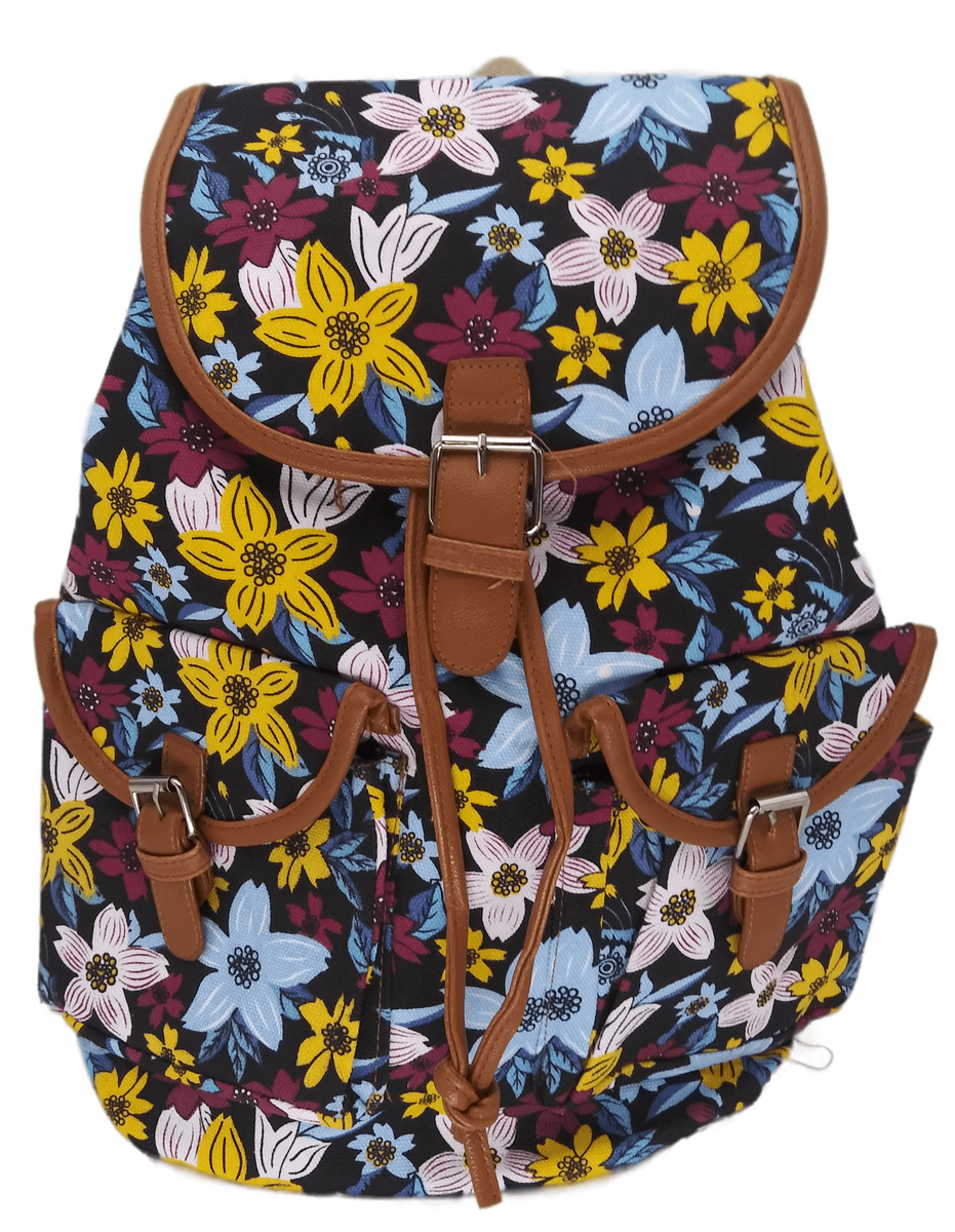 Bravo! Backpack Rucksack Drawstring (Lily, Black) – Backpack LA