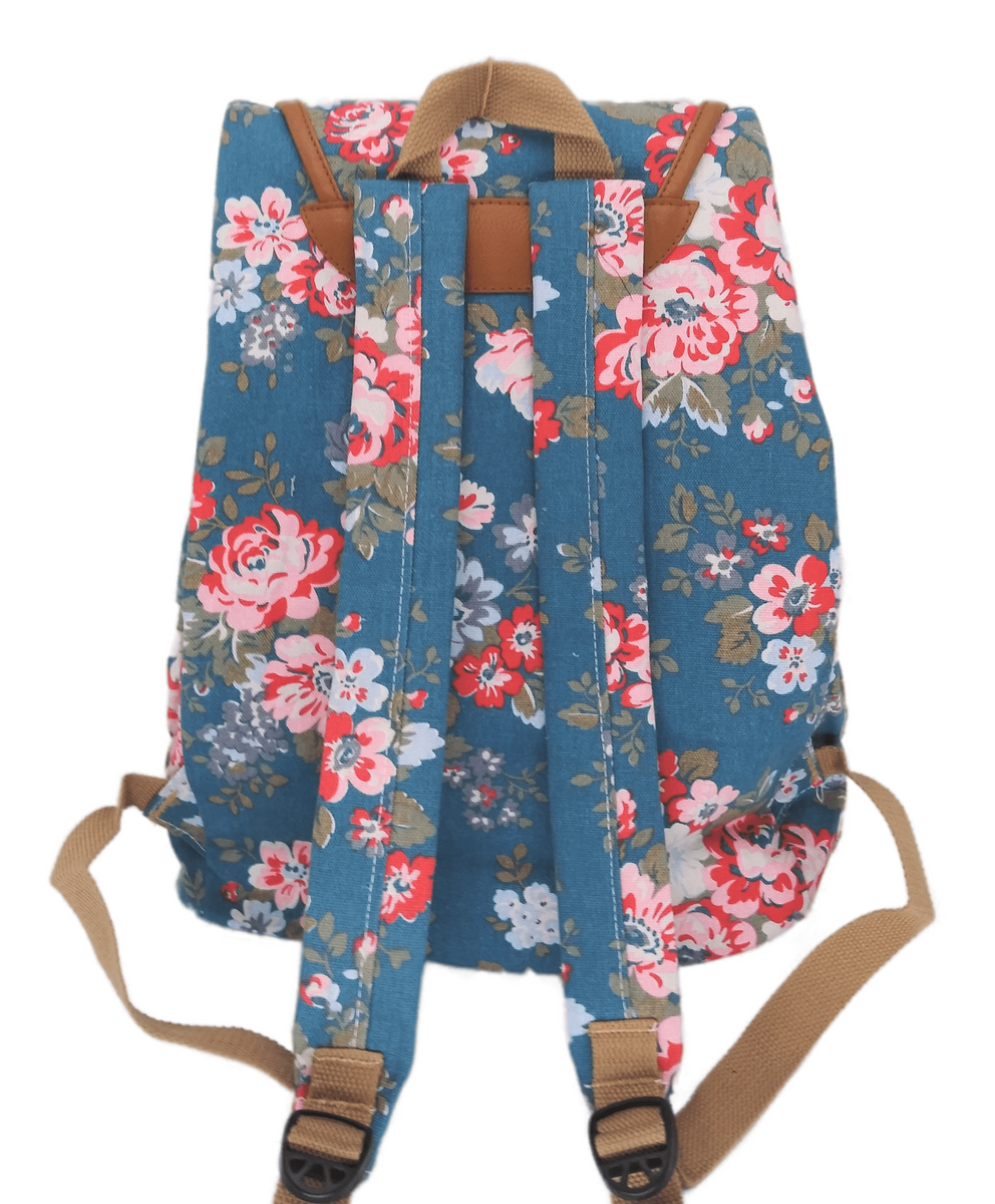 Bravo! Backpack Rucksack Drawstring (Gerbera, Blue) – Backpack LA