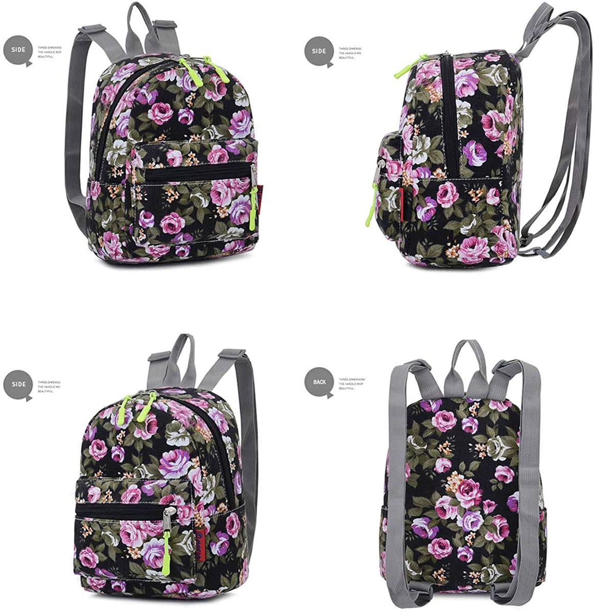 Bravo Floral Mini (10 Inch) School Backpack - Floral Pink – Backpack LA